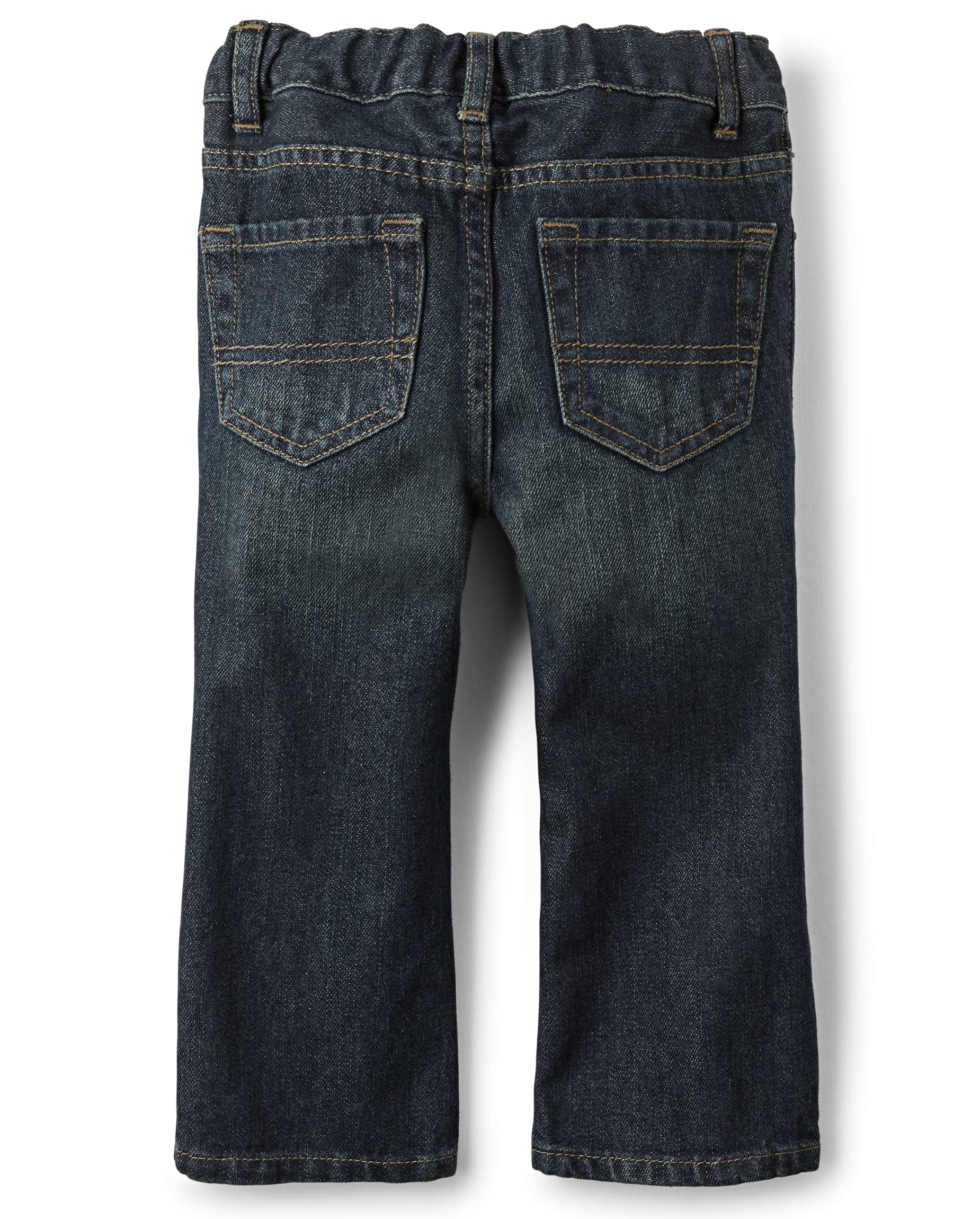 The Children's PlaceBaby Boysand Toddler Multipack Basic Bootcut JeansDry Indigo/Tide Pool 2-Pack5T