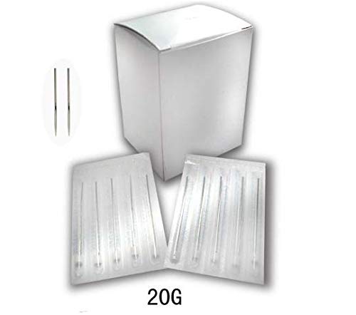 Shuiniba 20G 5 Pieces Body Ear Navel Nose Lip Nipple Piercing Needles