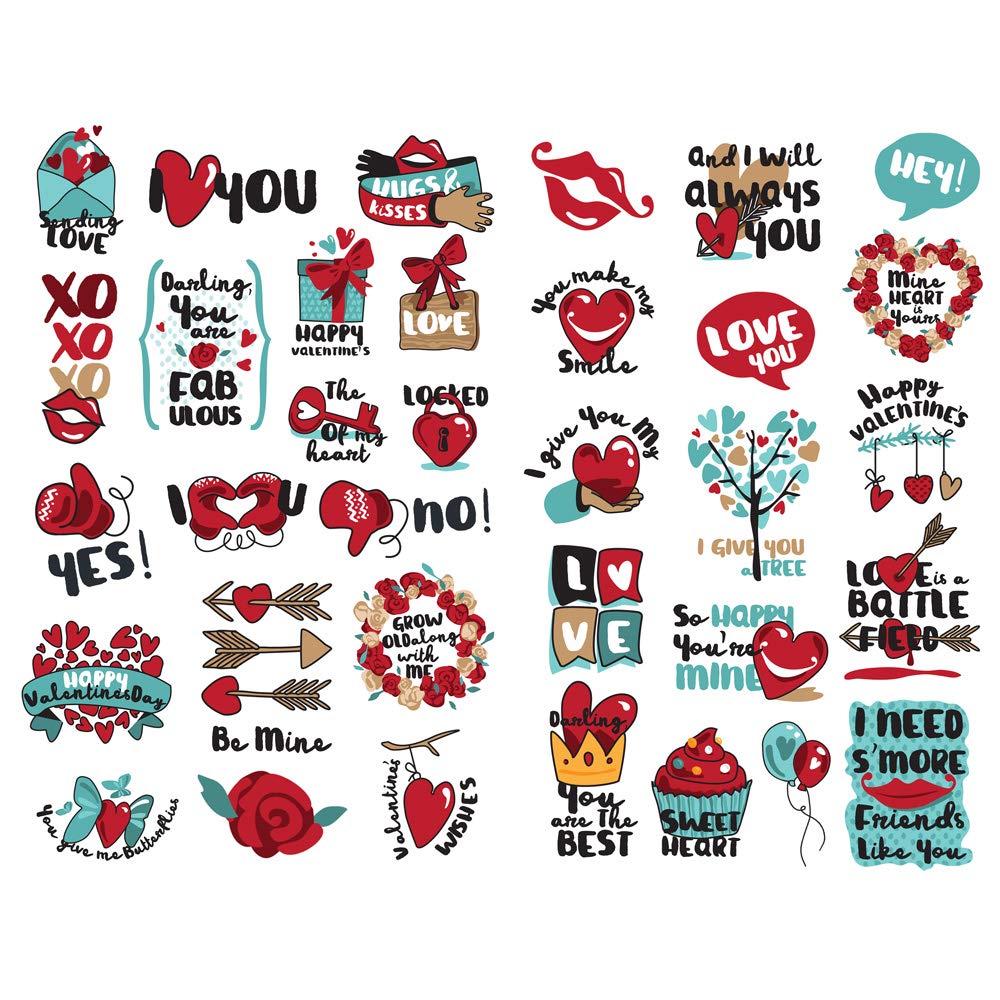 Seasonstorm Couple Love Words Decoration Album Planner Stickers Scrapbooking Diary Sticky Paper Flakes (PK665)