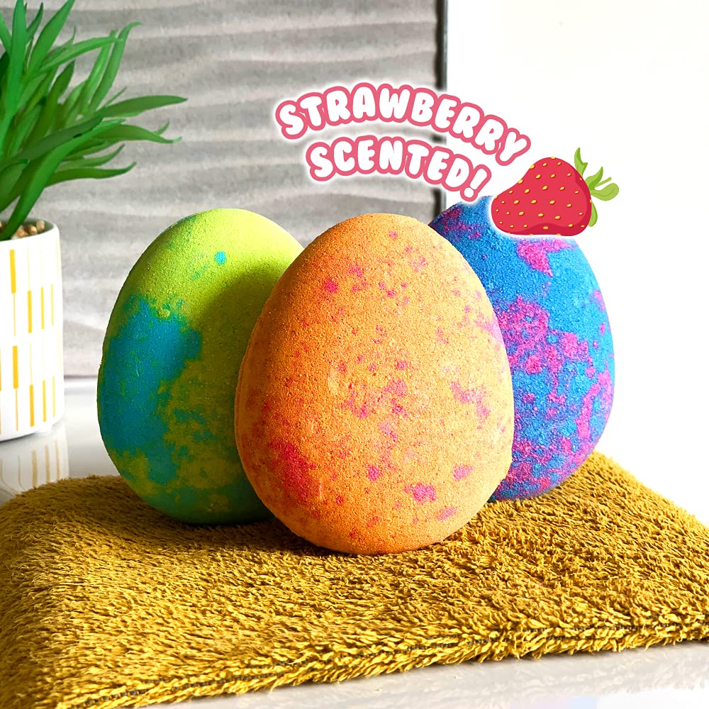 Bath Bombs Pack, Fizzing Vegan Bath Fizzers Gift Set for Children's Birthdays