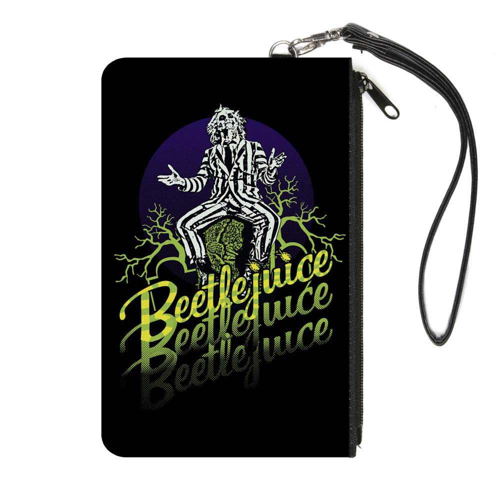 Buckle-Down Women's Standard Zip Wallet Beetlejuice Large, 8" x 5"