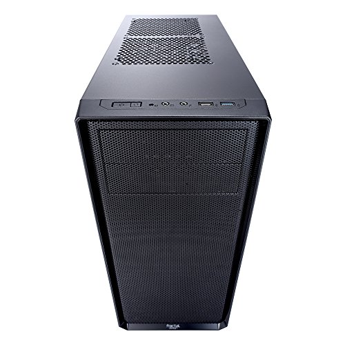 Fractal Design Focus G - Mid Tower Computer Case - ATX - High Airflow - 2X Fractal Design Silent LL Series 120mm White LED Fans Included - USB 3.0 - Window Side Panel - Black