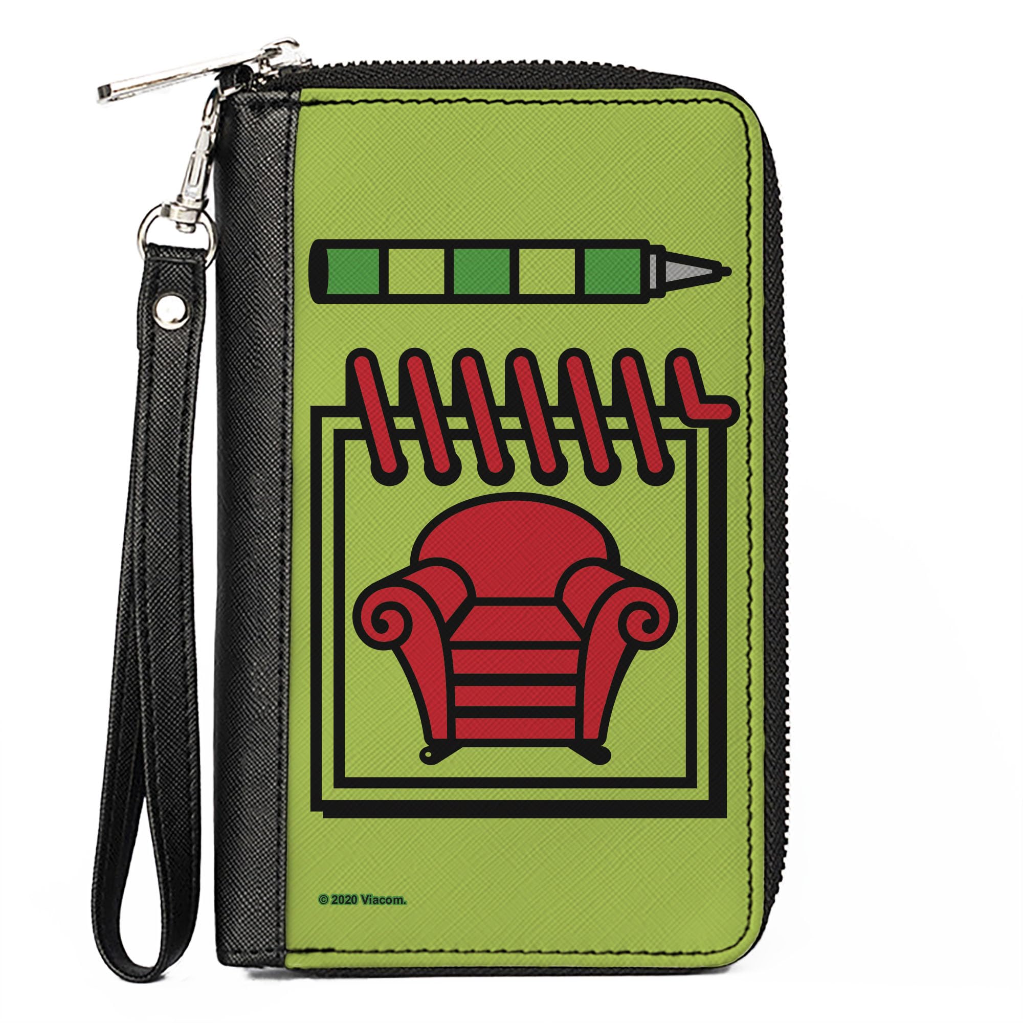 Buckle-Down Women's PU Zip Around Wallet Rectangle-Blue's Clues, 7.5"x4.5"