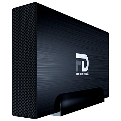 Fantom Drives 14TB External Hard Drive HDD, GFORCE 3 Pro 7200RPM, USB 3.0 + eSATA, Aluminum, Fanless, On/Off Switch, Black, GFP14000EU3