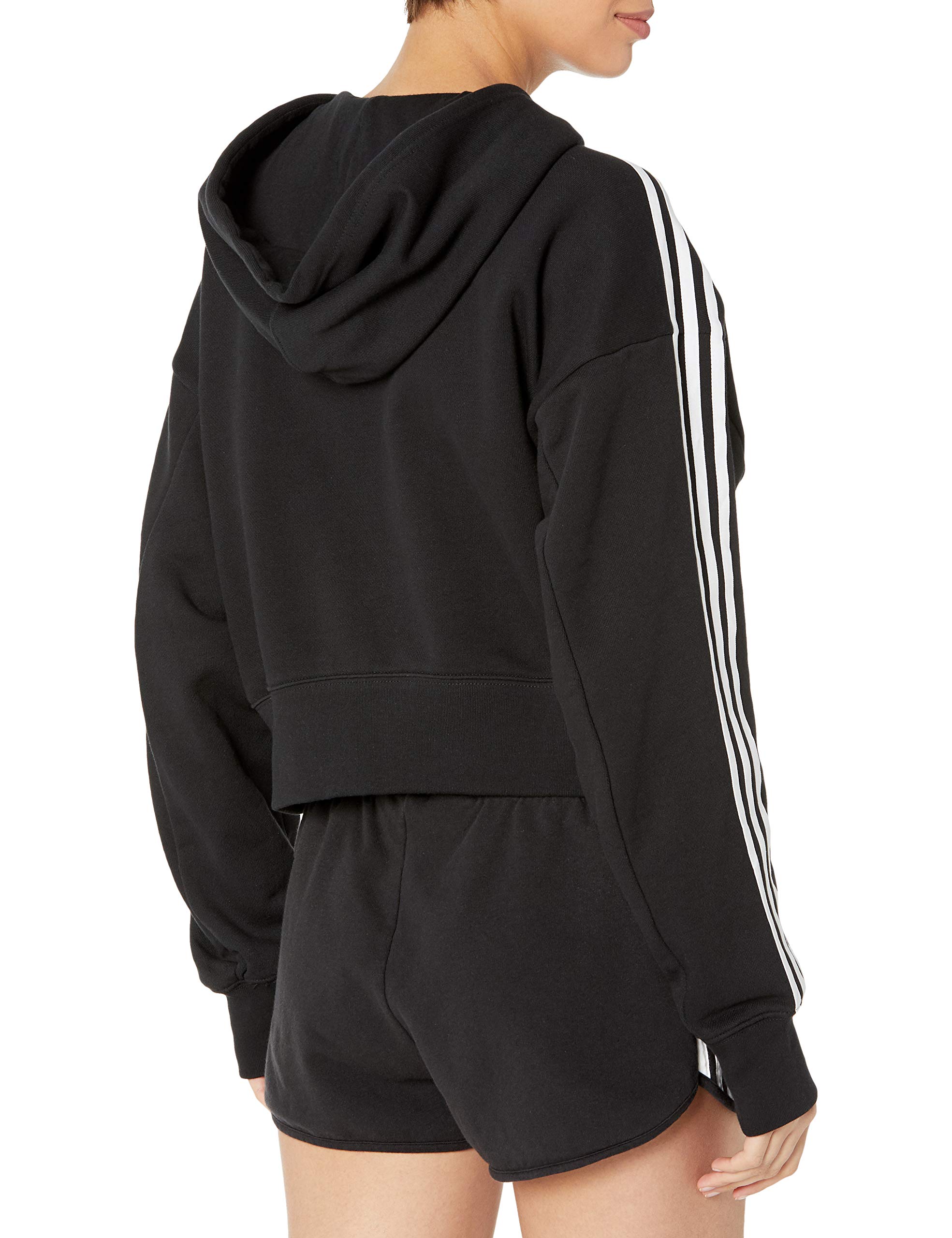 adidas Originals Women's Short Hoodie, Black, Medium
