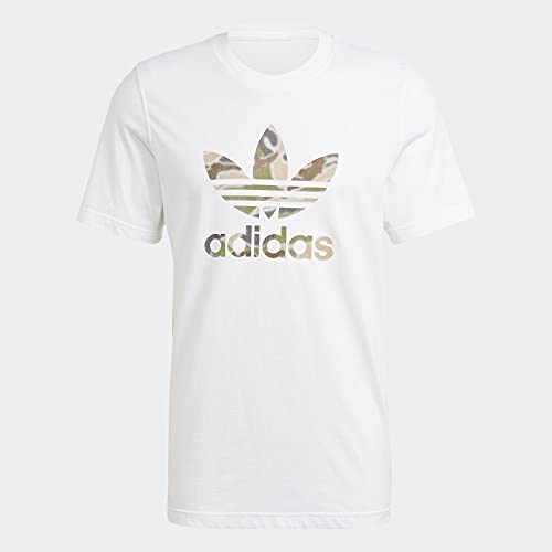 adidas Originals,mens,Camo Infill Tee,White/Wild Pine Melange/Multicolor,X-Small