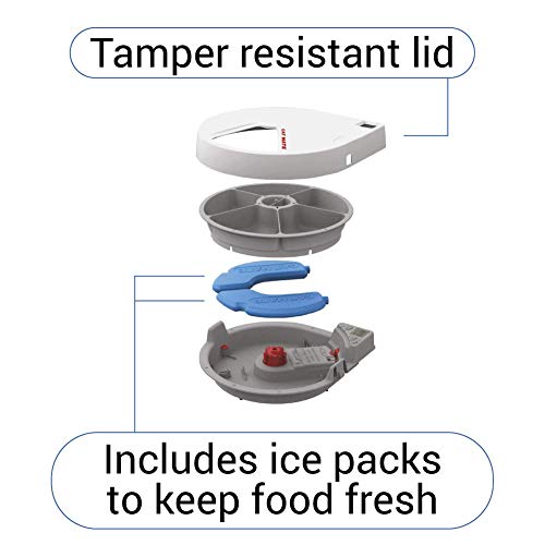 Bundle of Cat Mate C500 Automatic Pet Feeder with 2 Extra Ice Packs