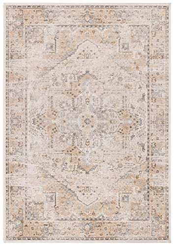 Safavieh Atlas Collection 2'7" x 4' Camel/Stone ATL976C Vintage Oriental Distressed Viscose Accent Rug