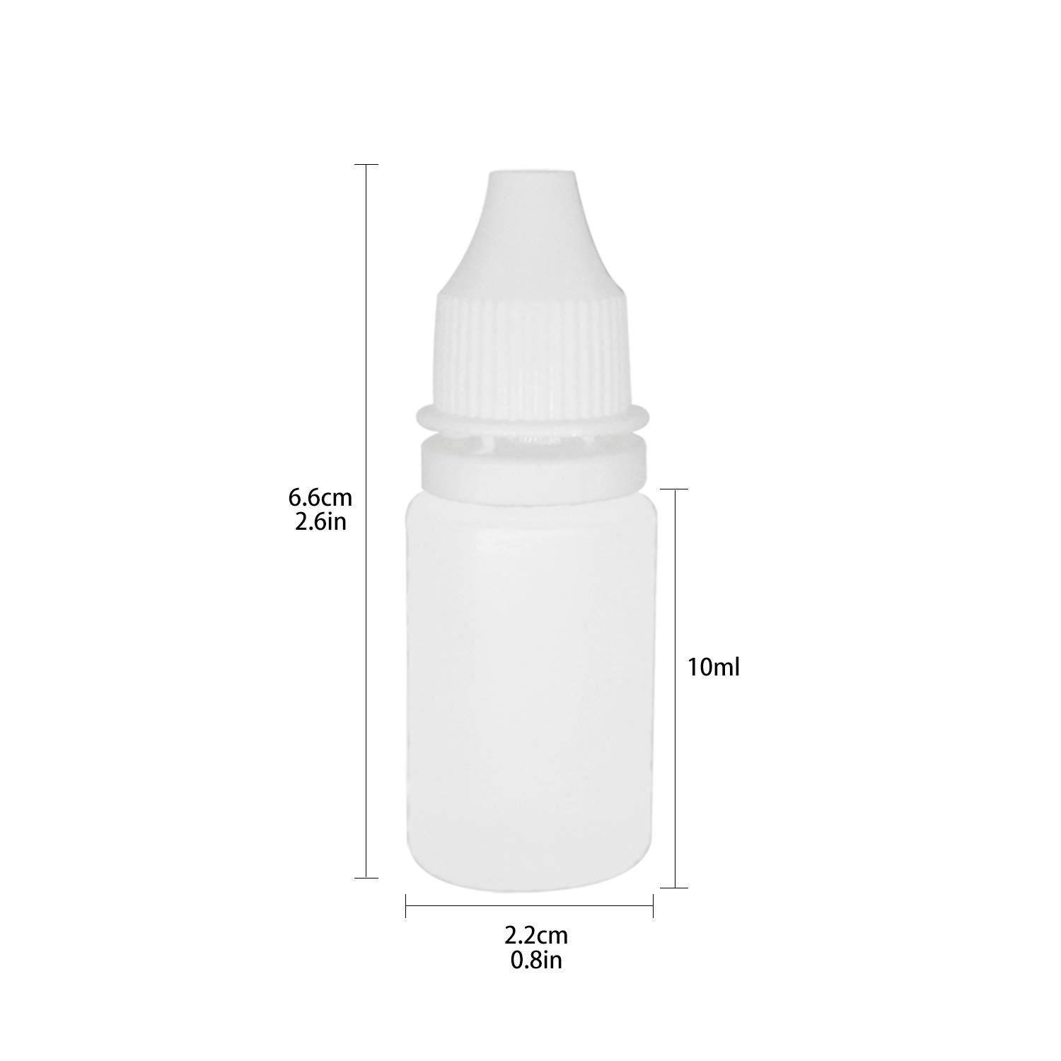 TRENDBOX 10 Pack 10ml Plastic Empty Eye Liquid Dropper Bottles