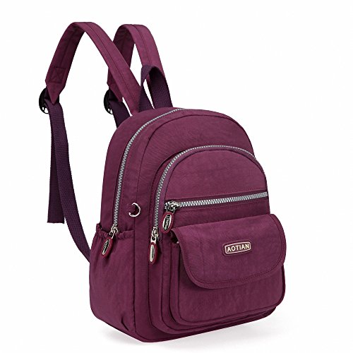 AOTIAN Mini Nylon Women Backpacks Casual Lightweight Small Daypack for Girls