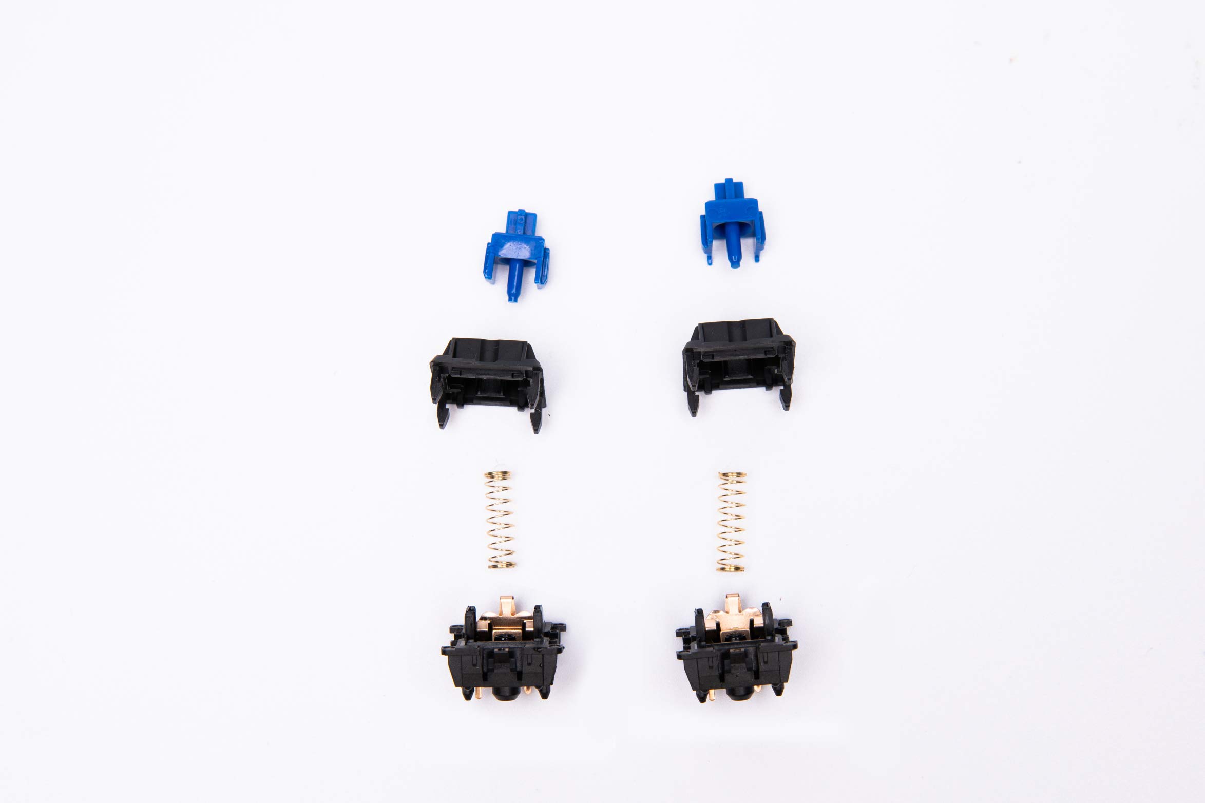 HK Gaming MS-1 Mechanical Key Switches for Mechanical Gaming Keyboards | PCB Mounted | Pre Lubed | 72cN ; Linear (Pro Lake Blue, 90 Pcs)