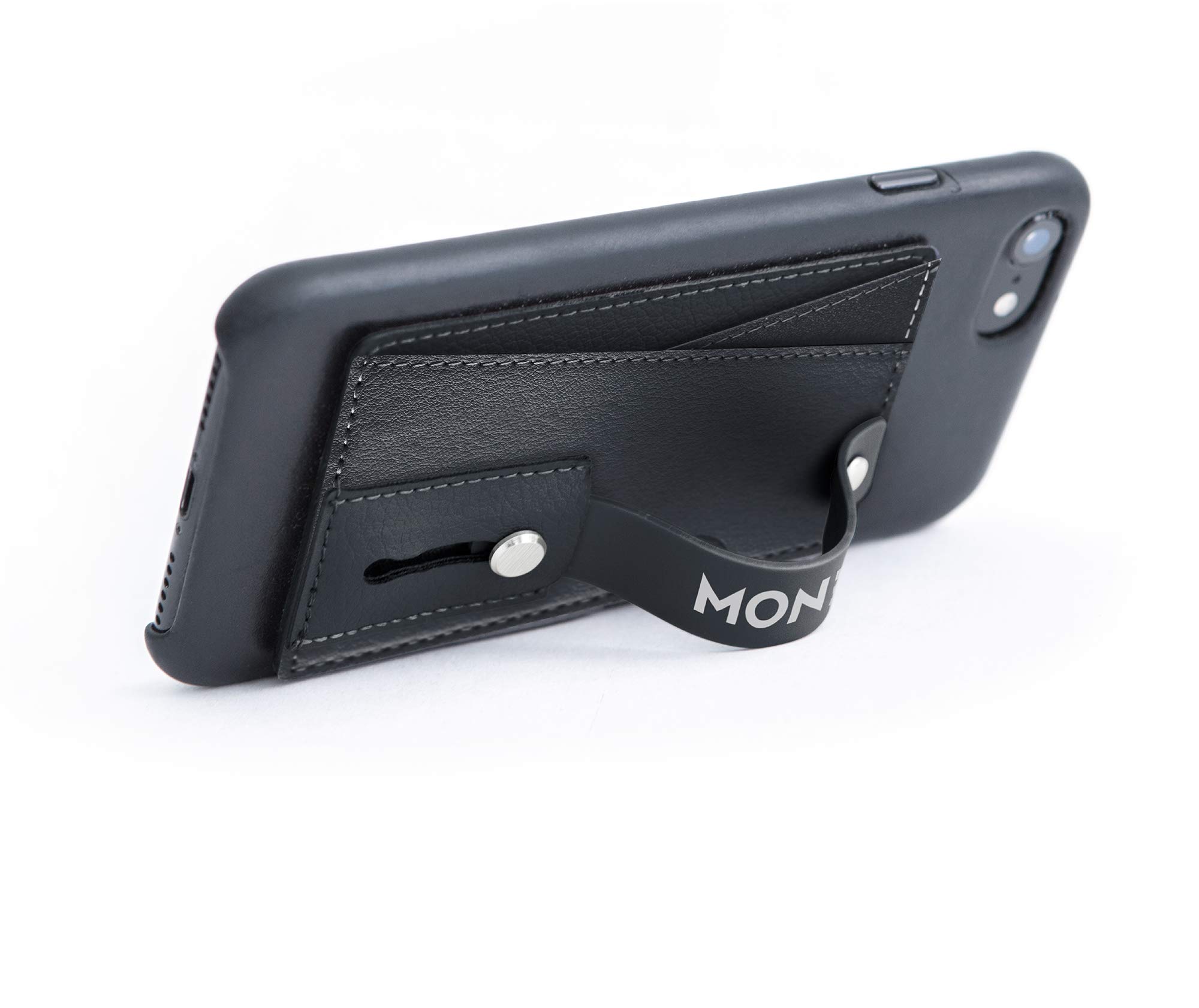 MONET Slim Wallet with Expanding Stand and Grip for Smartphones - Black Night