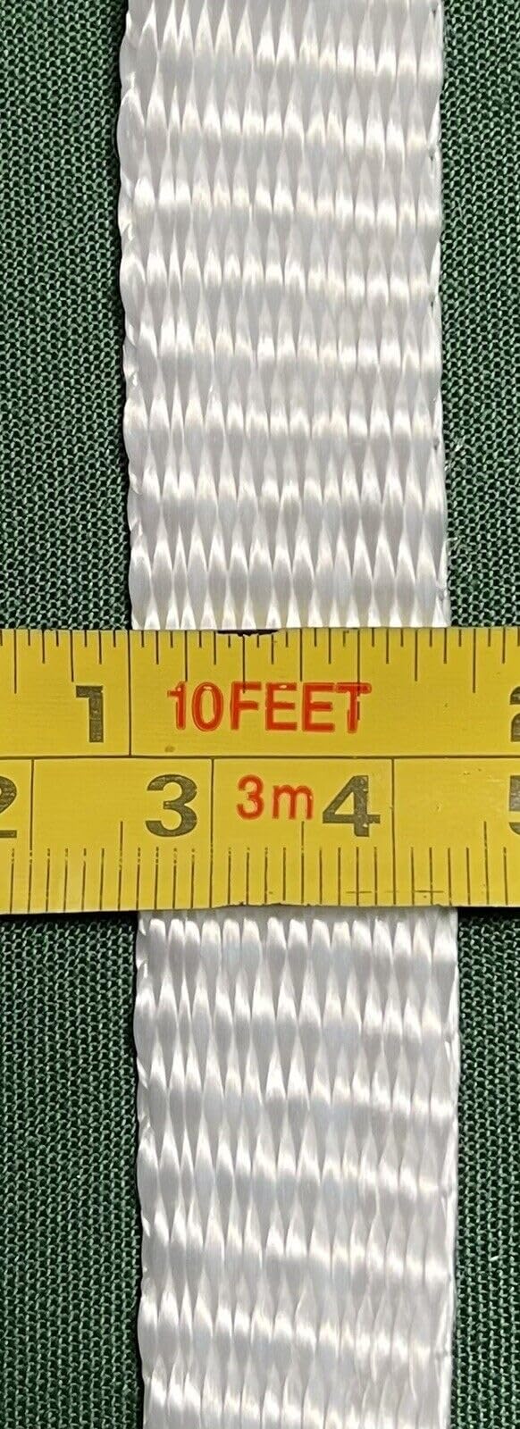 Mule Tape 3/4" 2500Lb 100ft Polyester Rope Pull String Strong Rope Conduit Electrical Wire Cable Pull Poly Tape Rope Poly Pull Line Flat Rope Polyester Webbing Wire Pulling Rope Conduit Pull String