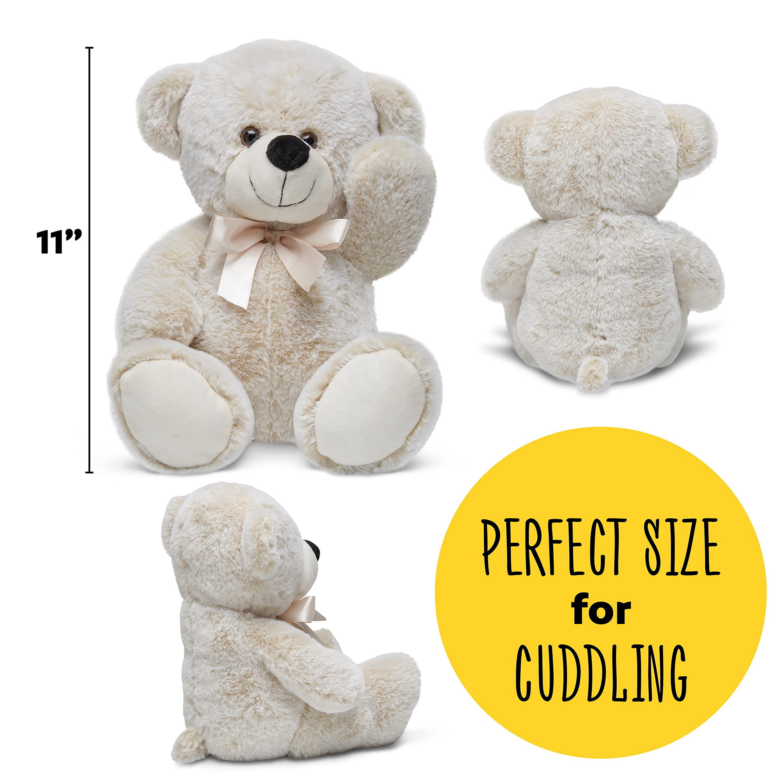 Dragon Drew Teddy Bear | 11” Plush Stuffed Animal | Gray