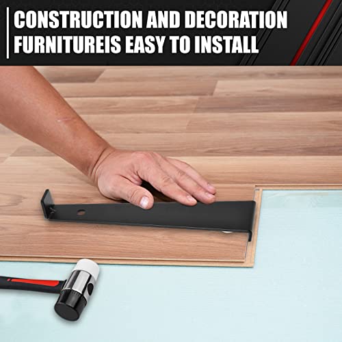 C&T 12.2In Pull bar for Vinyl Plank Flooring, Heavy Duty Laminate Wood Flooring Installation Set, Black