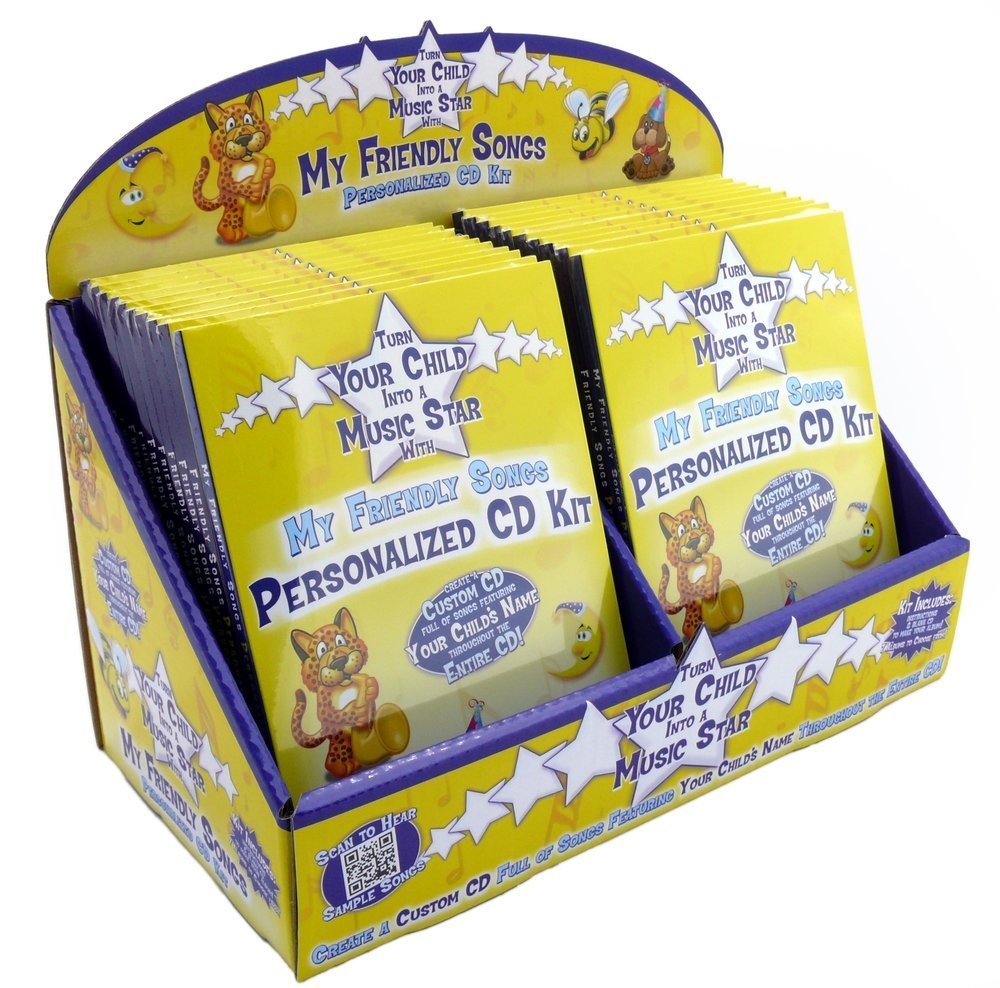 Friendly Songs Personalized Music Box CD Sings Your Child's Name