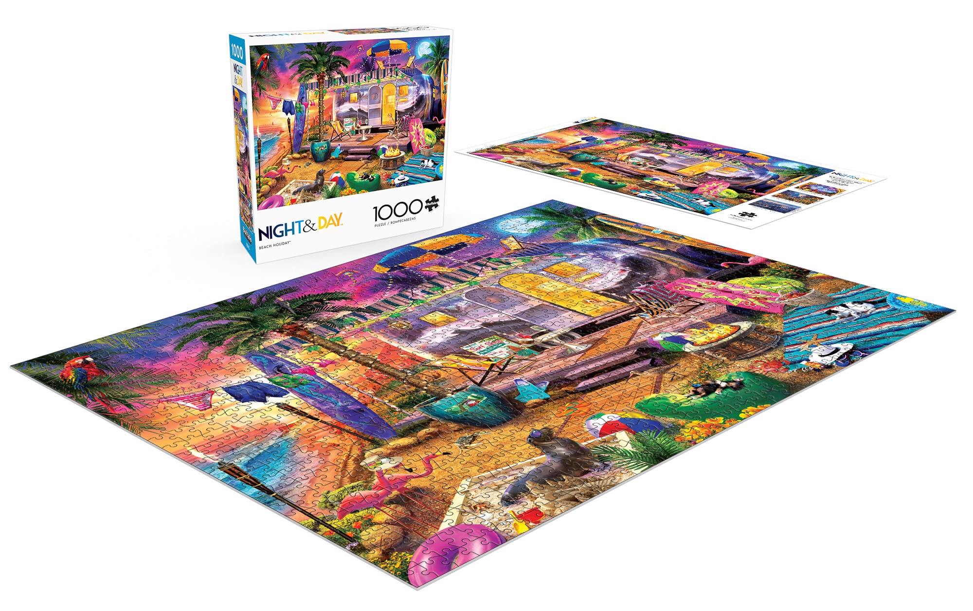 Buffalo Games - Jeff Haynie - Beach Holiday - 1000 Piece Jigsaw Puzzle For Adults - High Quality Challenging Puzzle Perfect for Game Nights - Finished Puzzle Size is 26.75 x 19.75