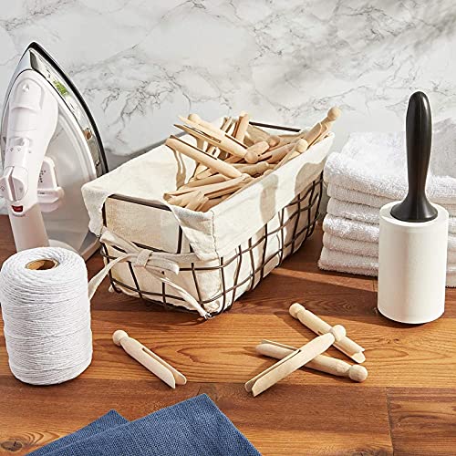 Juvale Wooden Traditional Clothespins (4.3 x 0.5 in, 50 Pack)