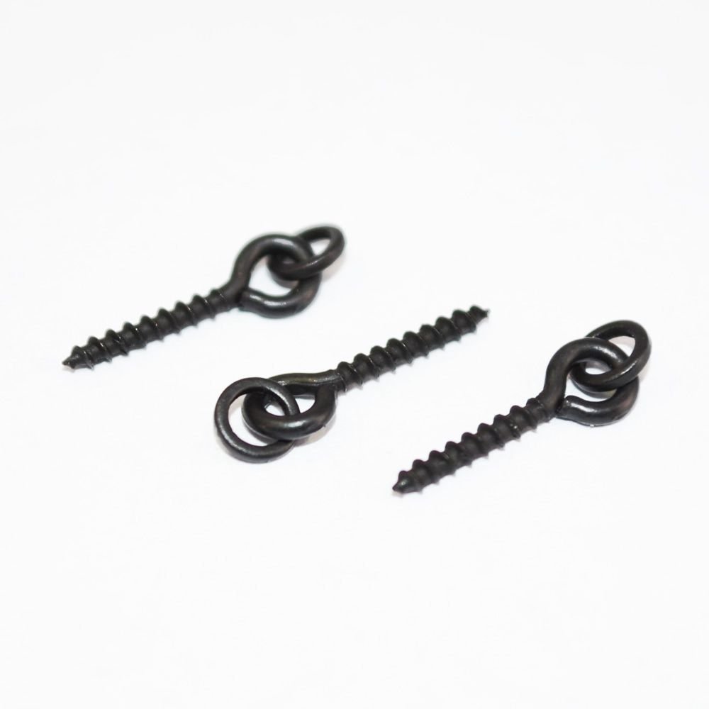 50pcs Carp Fishing Boilie Screw with Solid Ring Bait Tool Chod Rigs Carp Fishing Hair Tackle Accessory