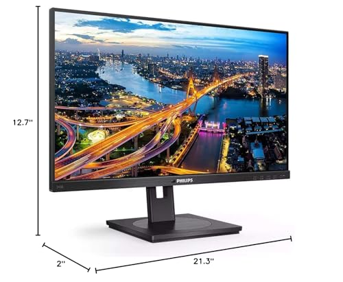 Philips 243B1 23.8" Full HD WLED LCD Monitor - 16:9 - Textured Black