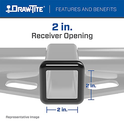 Draw-Tite 76004 Class 4 Trailer Hitch, 2-Inch Receiver, Black, Compatable with 2015-2022 Chevrolet Colorado, 2015-2022 GMC Canyon