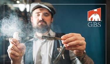 G.B.S Black Wood Finish Scales 5/8in Straight Razor, Shaving Razor with Black Wooden Handle, Includes Sharpening Strop, Paste and Stainless Steel