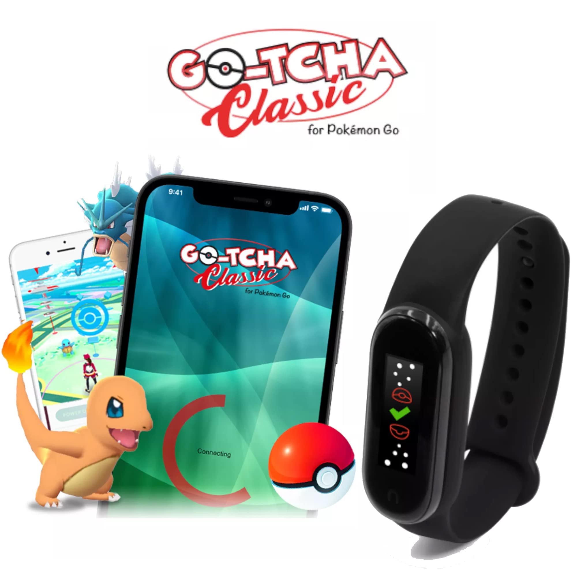 Datel Go-Tcha Classic LED Touch Wristband-Compatible for Pokemon and Collecting Items Just Got Easy-Go