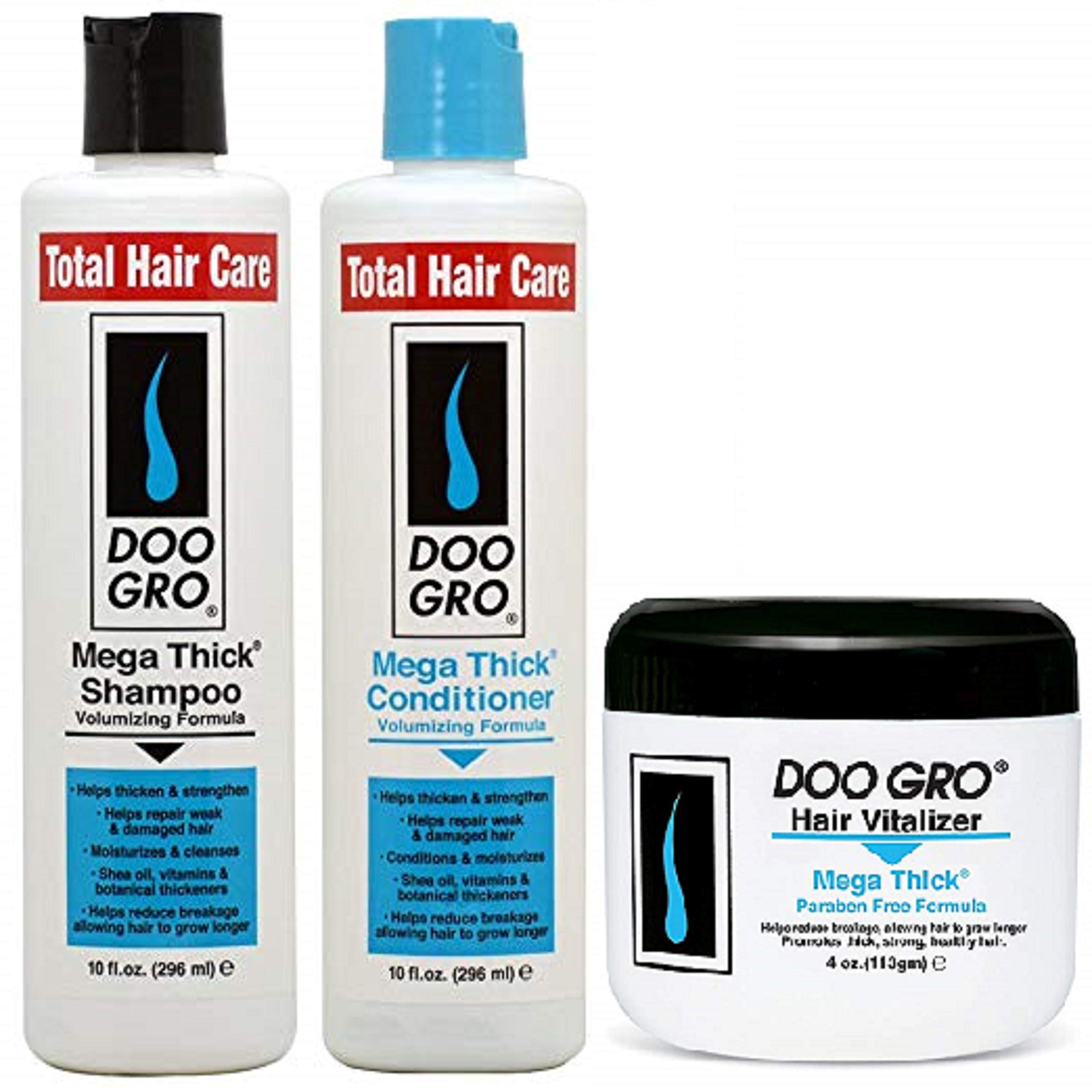 Doo Gro Mega Thick Anti-Thinning Shampoo, Conditioner & Vitalizer