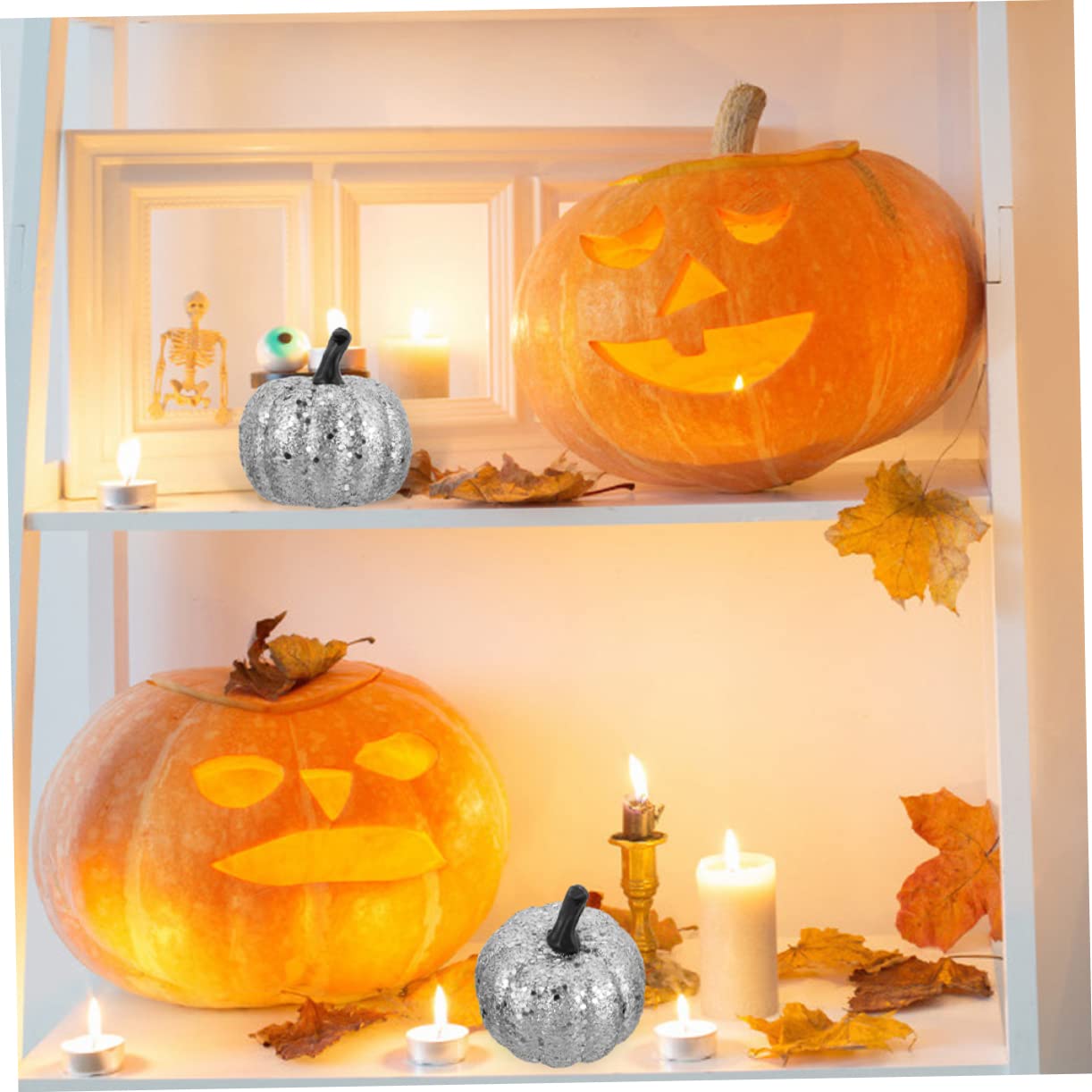 ABOOFAN 30 Pcs Foam Pumpkin Mini Pumpkins for Decorating Small Pumpkin Decor Artificial Pumpkins for Table Decor Artificial Pumpkins Bulk Fake Pumpkins Harvest Pumpkins Model Dining Table