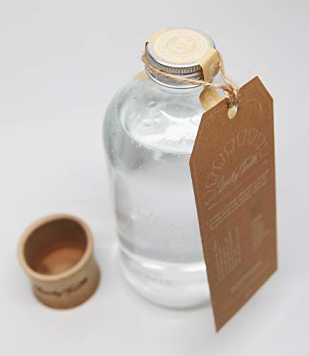 Organic MouthWash - Plus WHITENING - Whitens, Refreshes. Food Grade Peroxide + Essential Oils. Vegan and Cruelty Free. Glass Jar 16 OZ