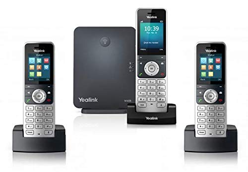 Yealink IP Phone W60P is a Bundle of W60B Base and W56H handset + (2-Units) W56H Handset