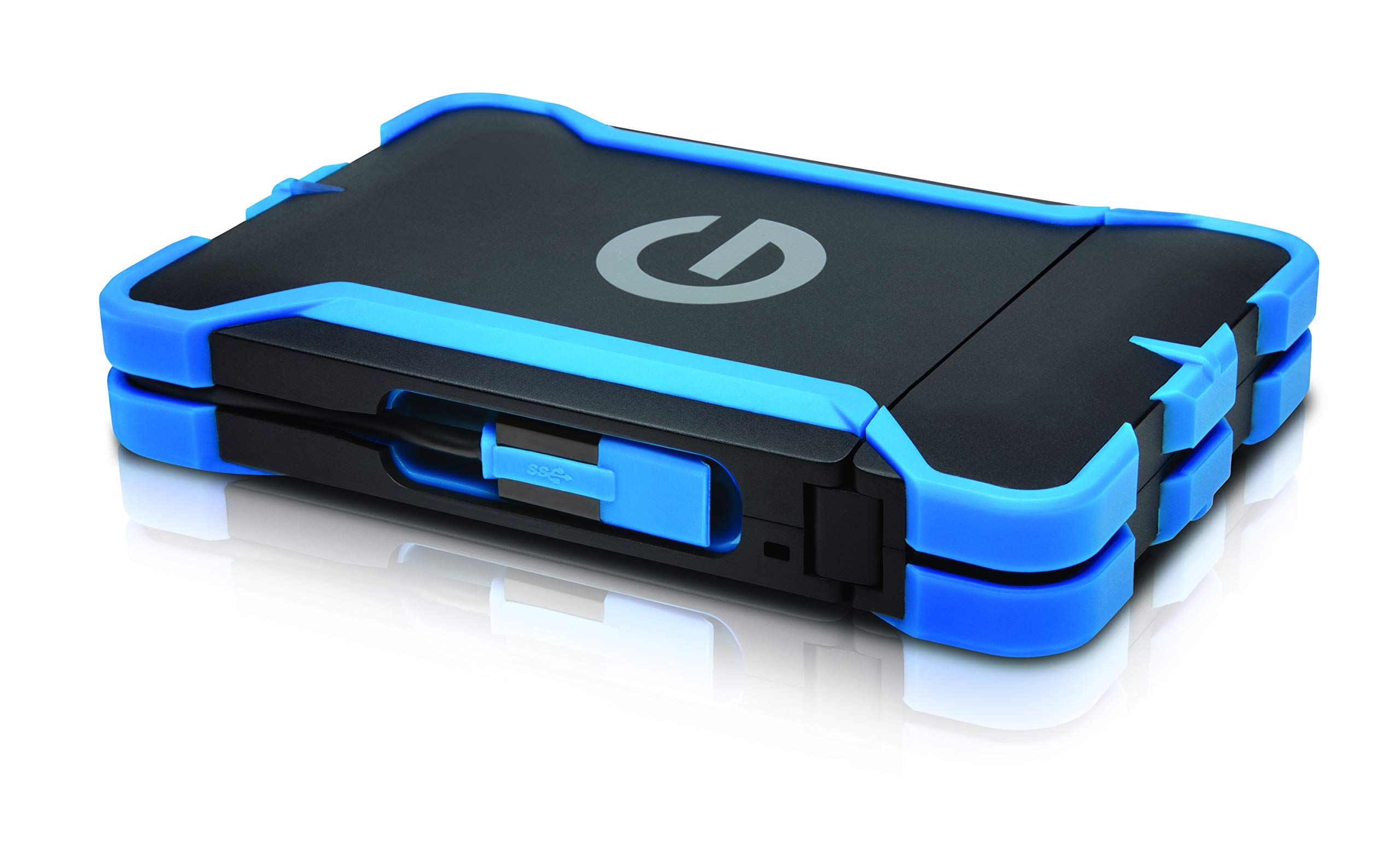 G-Technology 1TB G-DRIVE ev ATC Portable External Hard Drive with tethered USB 3.0 cable - All-Terrain Drive Solution - 0G03614-1