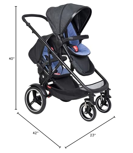 Phil & Teds Voyager Buggy with Doubles Kit (Sky)