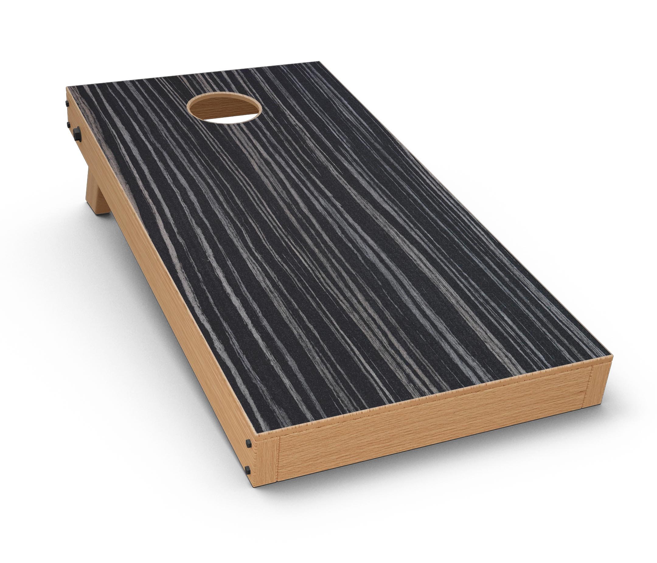 Design Skinz Wood Skin Set for Cornhole (Skin Only) - Black Wood Texture