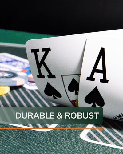 Bullets Playing Cards – Two Decks of Poker Cards – Waterproof Plastic – Easy to Read & Great Feel - Jumbo Index & Two Pips – Including Cut-Card - Professional Playing Cards for Texas Holdem Poker