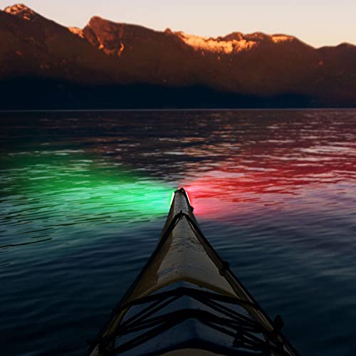 8 Pieces Marine Boat Lights 12V Led Interior Lights for Boat Deck Waterproof Boat Navigation Lights for Boat Lights Bow and Stern, Kayak Lights (Red, Blue, Green, White)