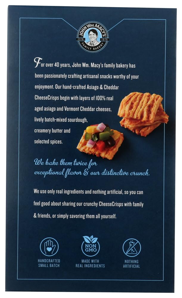 Macys Cheese Crisp Asiago Chdr