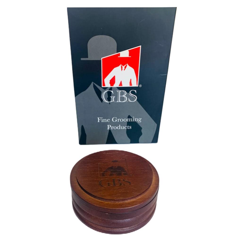 G.B.S Wooden Shaving Set, Synthetic Vegan Shaving Brush Wood Handle and Soap Bowl with All Natural Shave Soap 3IN1 Kit for Men Practical Christmas Gift for Men