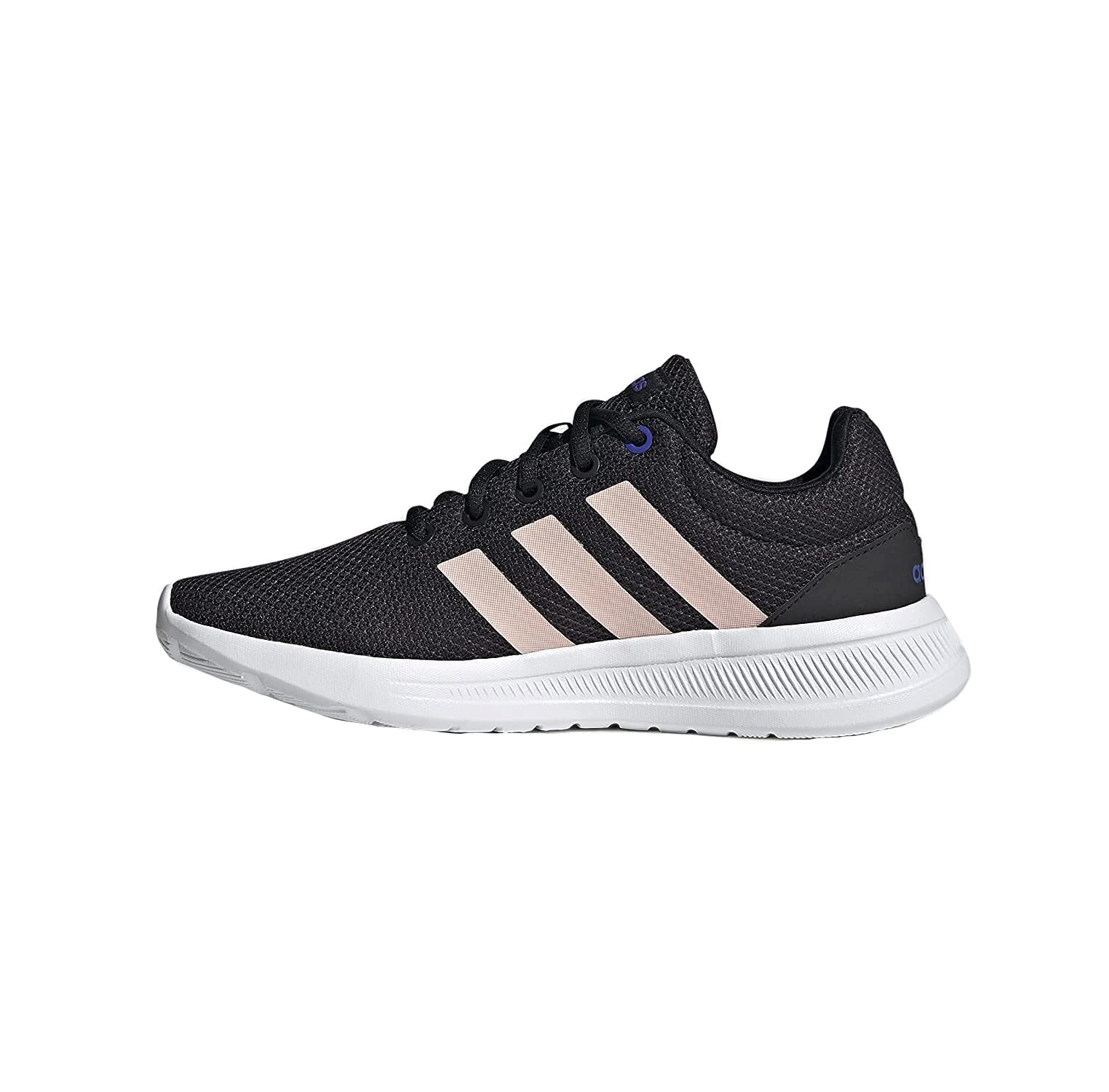 adidas Women's Lite Racer CLN 2.0 Running Shoe, Black/Vapour Pink/Sonic Ink, 8.5