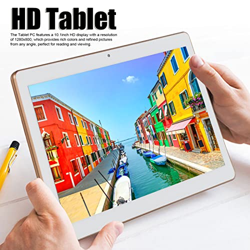 AMONIDA 10.1 Inch Tablet HD 100-240V 64GB ROM 4GB RAM 10.1 Inch IPLCD Champan Android 9.0 Video Game Tablet (US Plug)