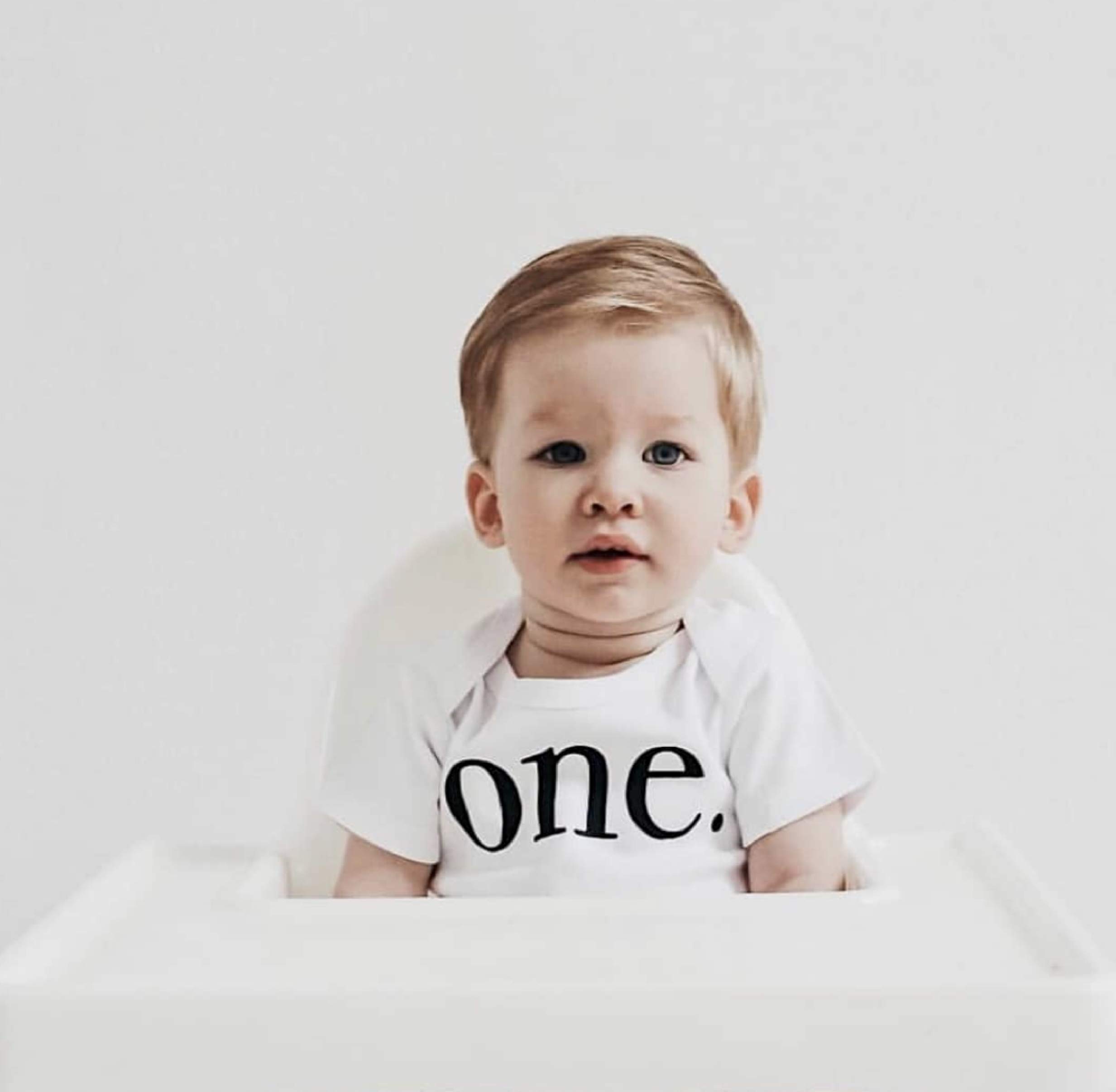 Bump and Beyond Designs Boy 1st Birthday Shirt Baby Boy First Birthday Outfit (12-18 Months) White/Black