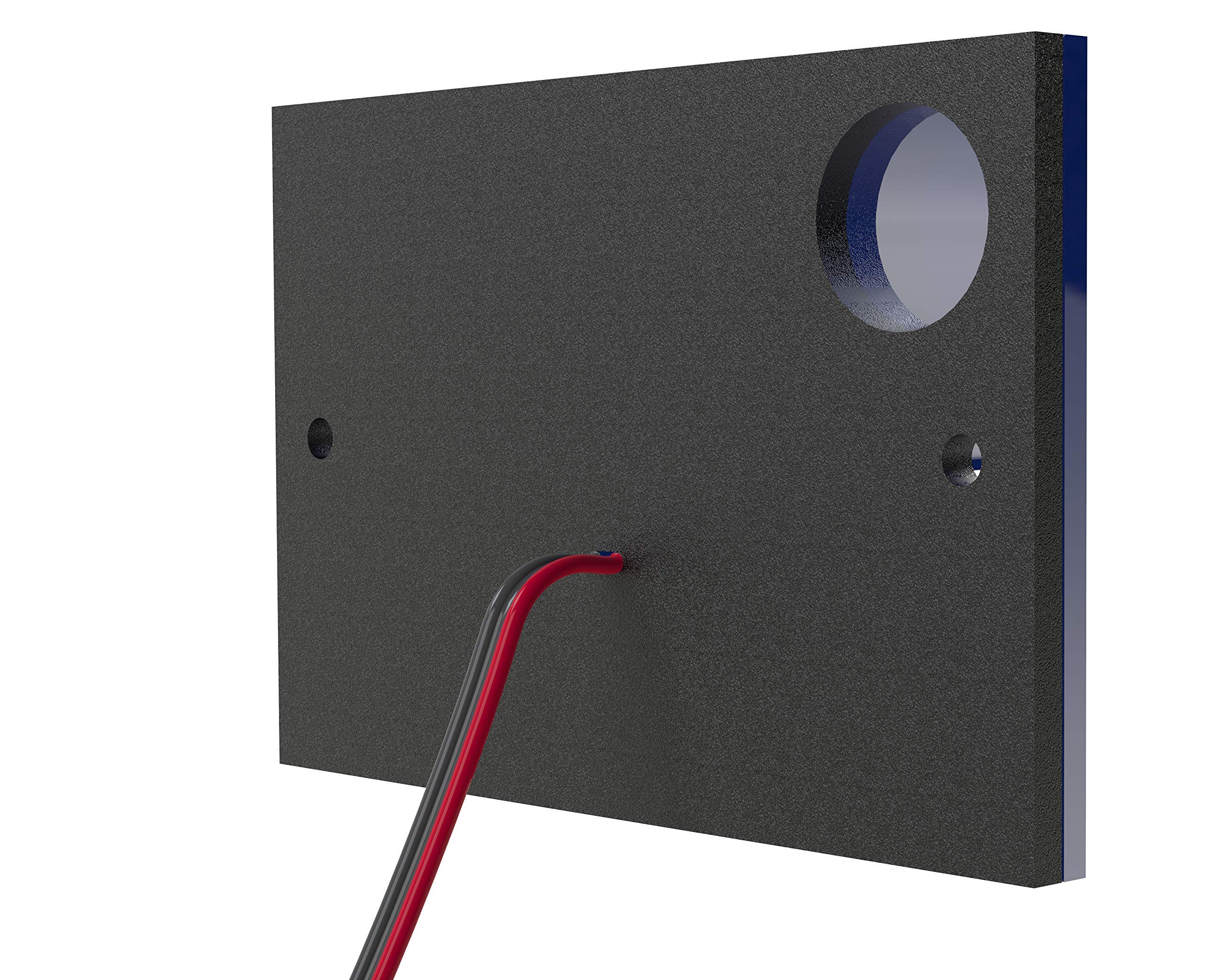 Microlight Infrared Illuminator IR Plate 120/5-940 for Hidden spy cam in Covert Surveillance Systems 120deg Wide Angle up to 15ft Invisible Night Vision 110-240 V AC