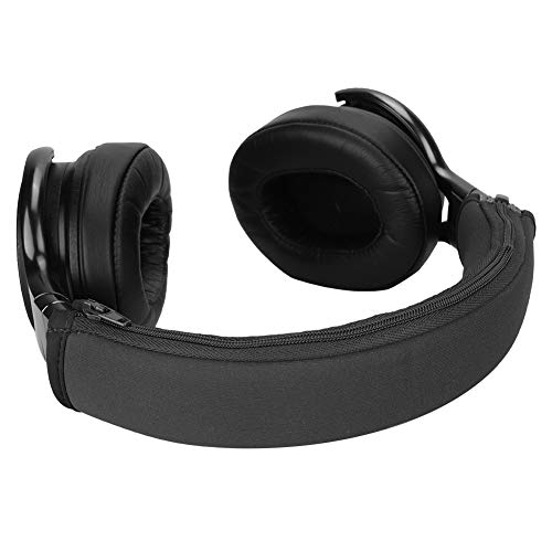 Yencoly Earphone Cover, Replacement Headset Earphone Cushion Headband Pad Cover for Iron Triangle M50 Audio Headset M50 Headset Cover(Black)
