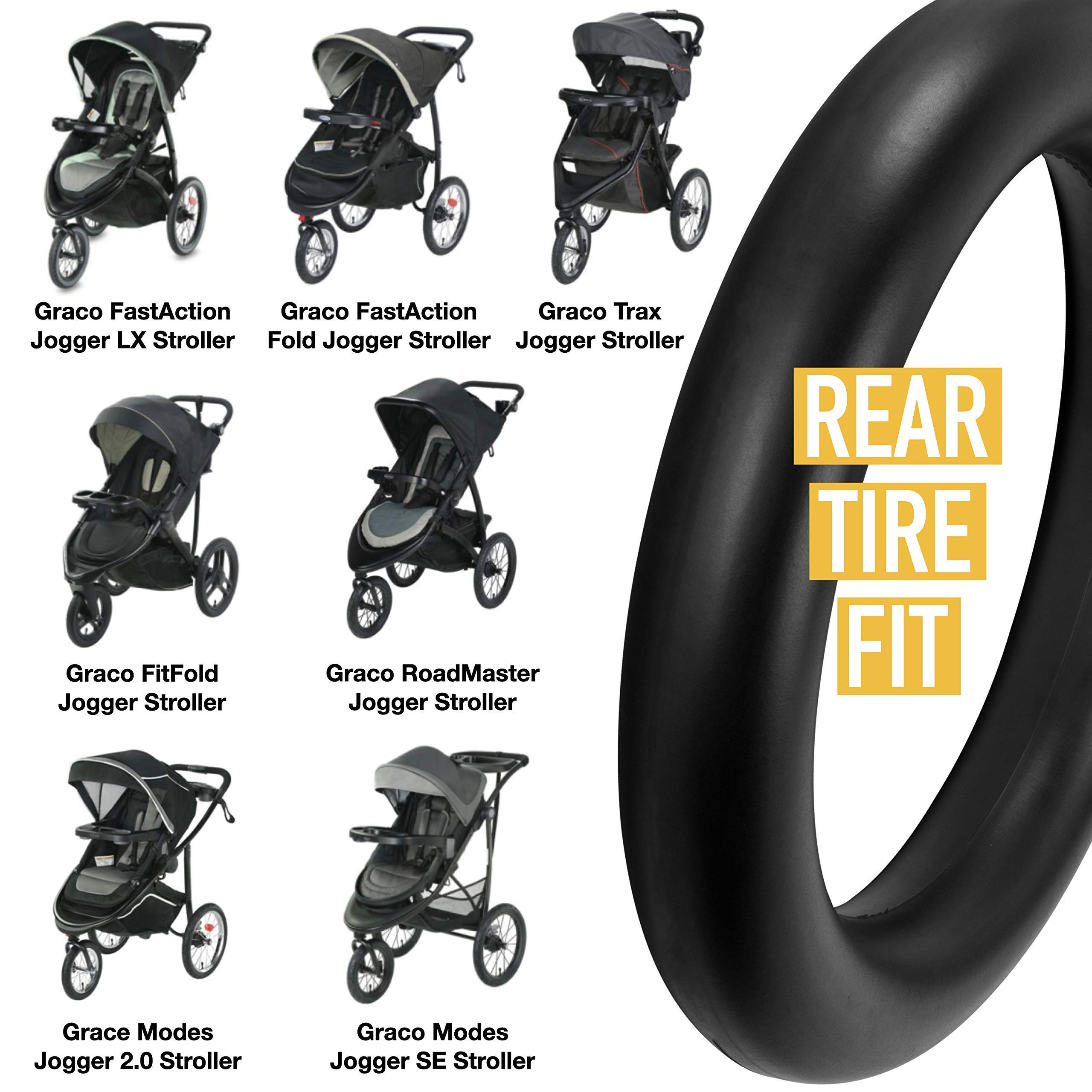 Stroller Tire Pump & Tube Replacement for Graco Jogging Strollers Rear Tubes for Graco Joggers
