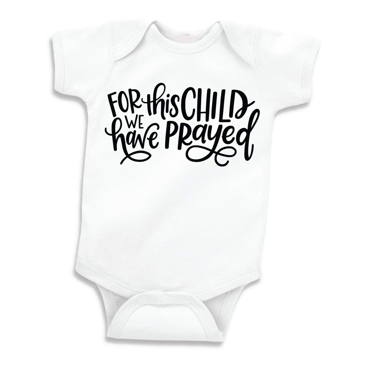 Bump and Beyond Designs Baby Surprise Pregnancy Announcement Grandparents Christian (White 0-3 Months)