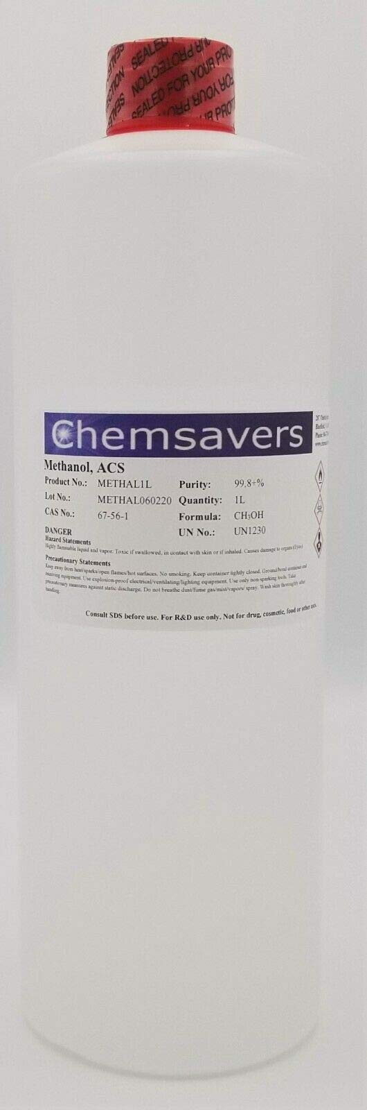 Methanol, ACS, 99.8+%, 1L