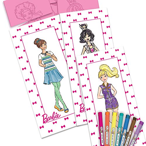 Barbie Fashion Plates All in One Studio Sketch Design Activity Set β Fashion Design Kit for Kids Ages 6 and Up
