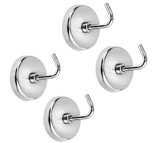 PRIMADA Extra-Strong Set Magnetic Hooks, 2pc, Chrome (2)
