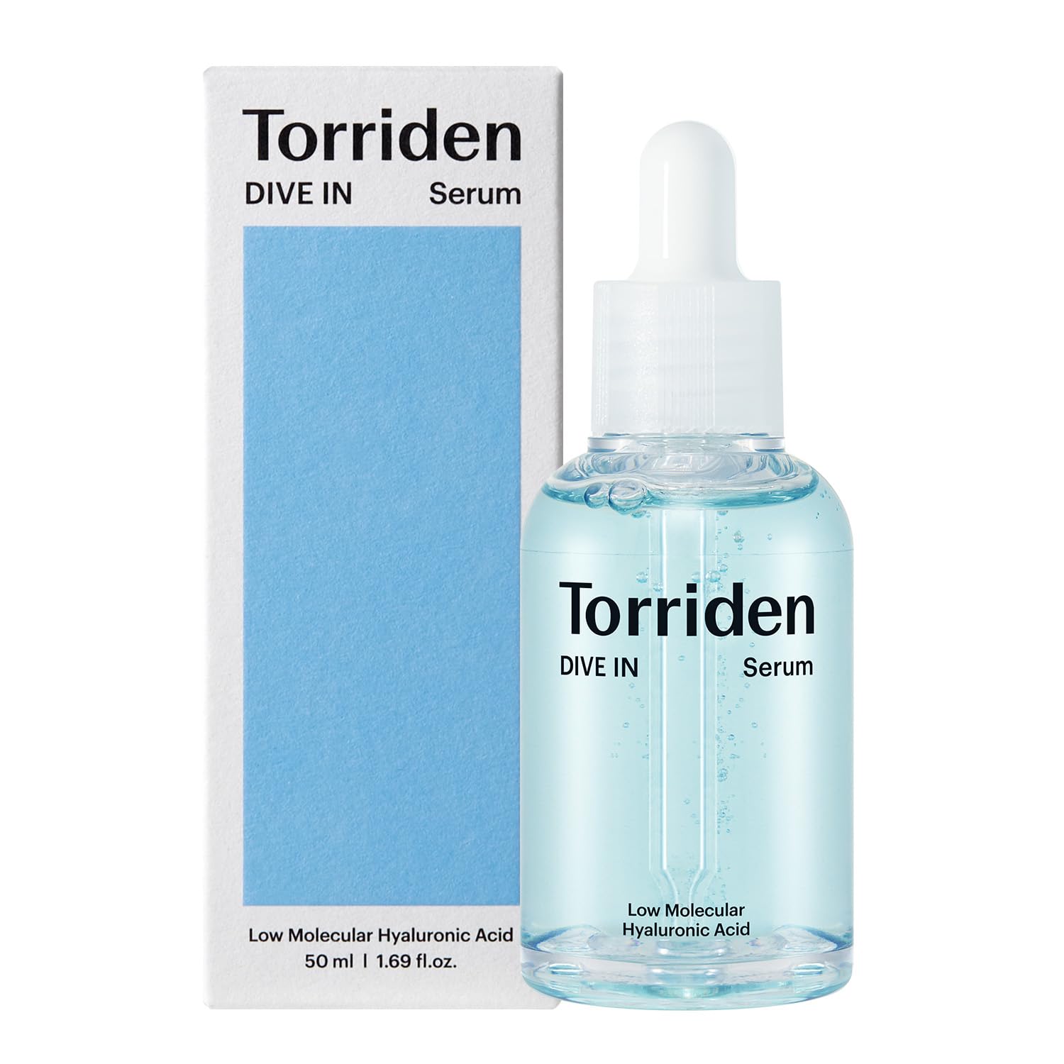 Torriden DIVE IN Hyaluronic Acid Serum 50ml (1.69 fl.oz.) | Deep Hydration to Get Glow Skin | Hyaluronic Acid, Panthenol, Allantoin | Korean Facial Serum