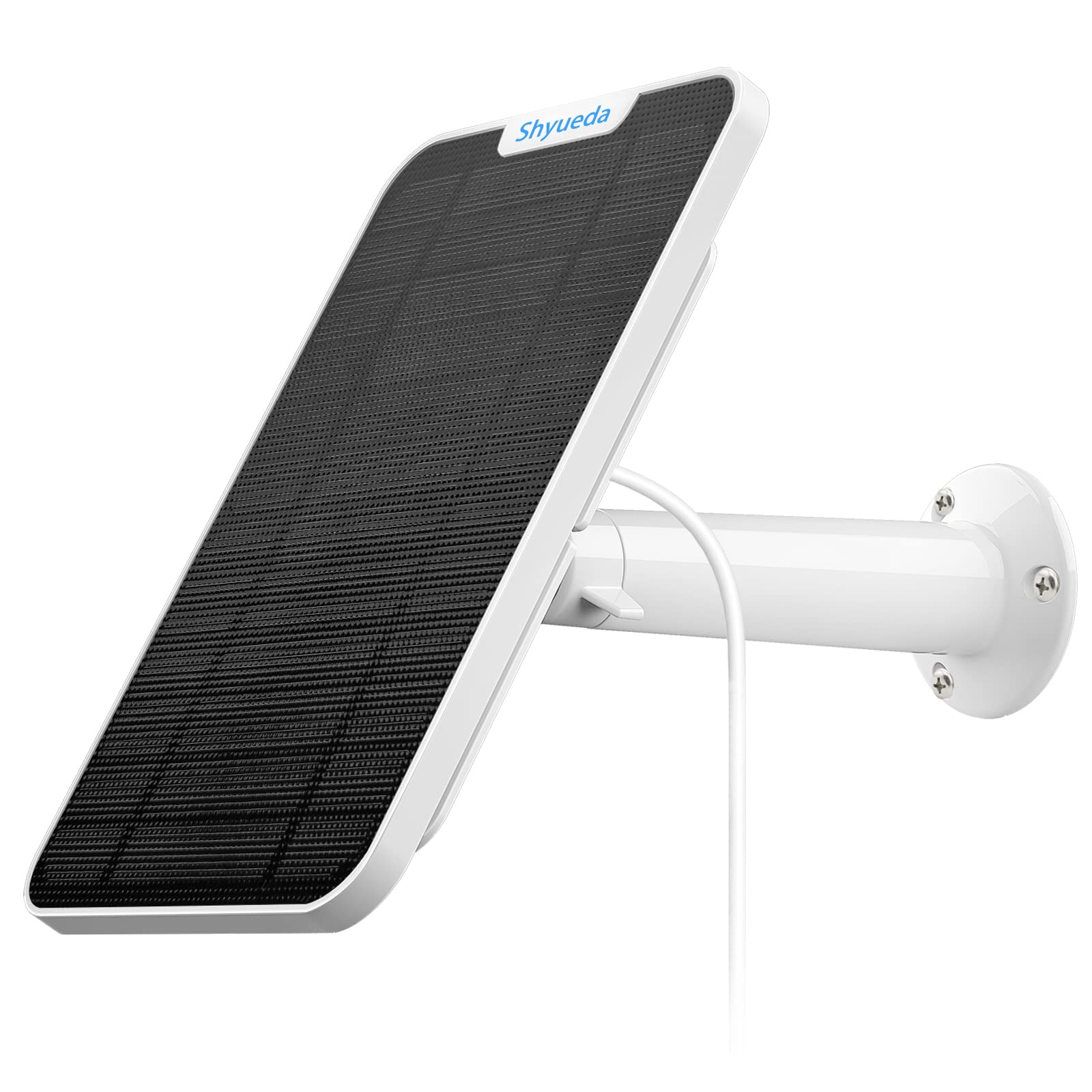 4W Solar Panel Charging Compatible with Blink New Outdoor/Outdoor(3rd Gen)/XT XT2 Camera,with 13.1ft Waterproof Charging Cable, IP65 Weatherproof,Includes Secure Wall Mount(White) (3)